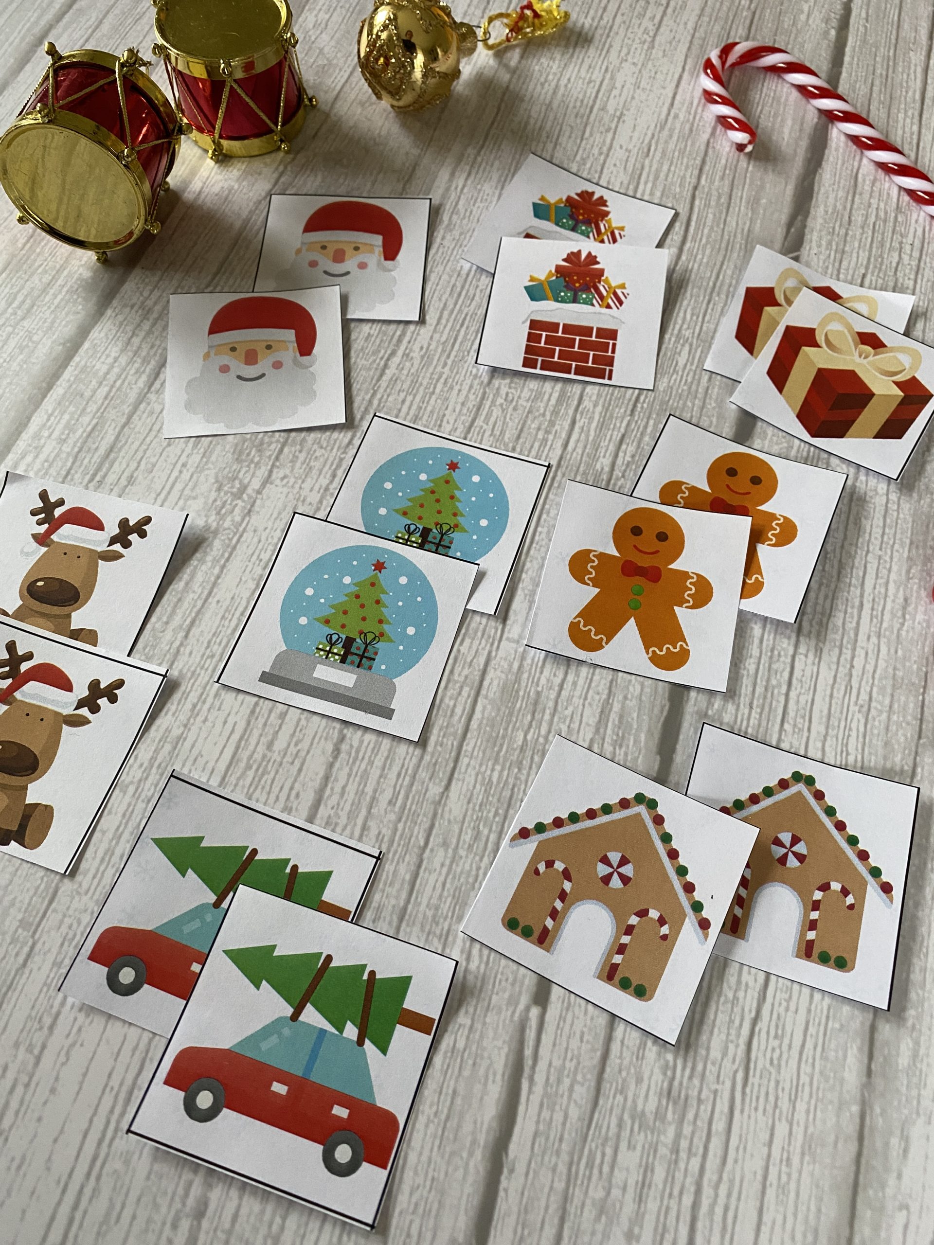 Julmemory för barn att skriva ut och spela - Pyssla med Viktoria