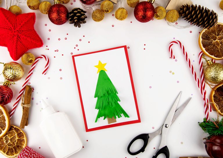 3 Roliga julkort som barn kan göra - Pyssla med Viktoria
