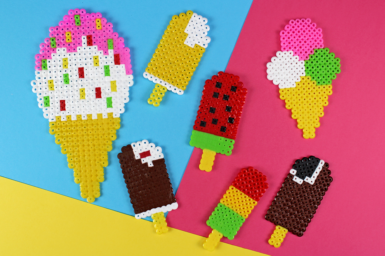 8 Pärlmönster på Glassar - Pyssla med Viktoria